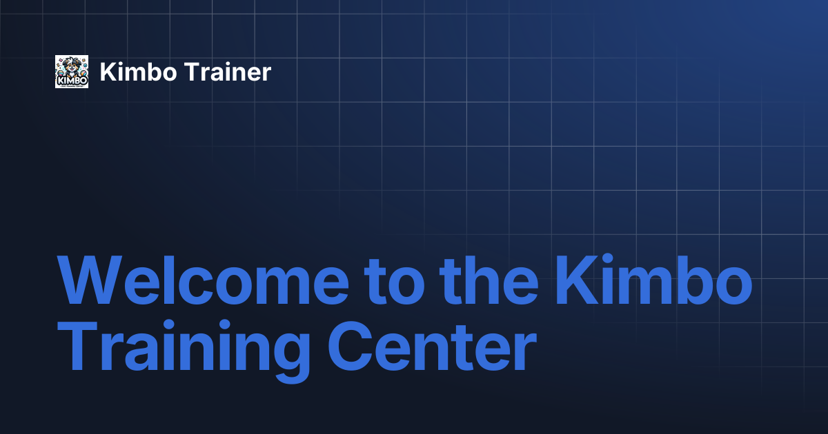 Welcome to the Kimbo Training Center | Kimbo Trainer